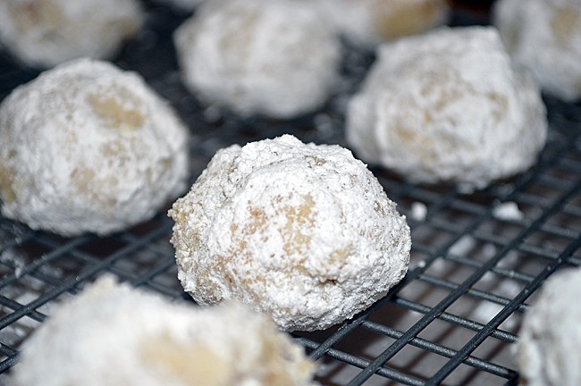 Powdered Sugar Snowball Cookies {Vegan} - TheVegLife