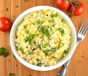 Sweet Corn Risotto {Vegan} - TheVegLife