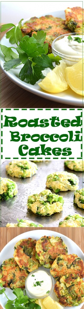 Roasted Broccoli Cakes - TheVegLife