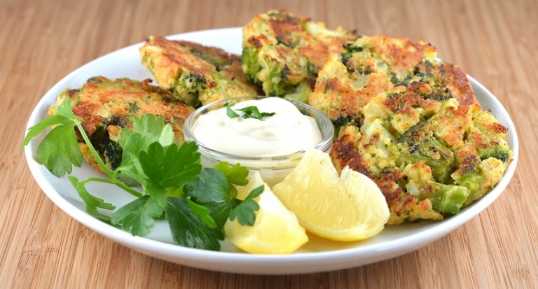 Roasted Broccoli Cakes - TheVegLife