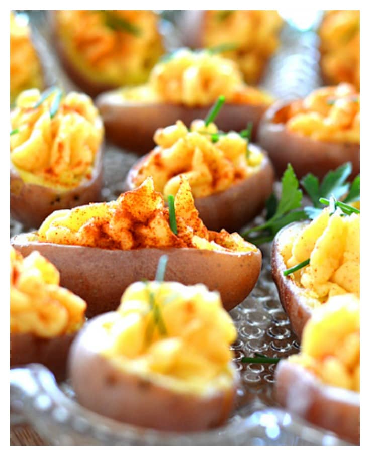 Vegan Deviled Potatoes