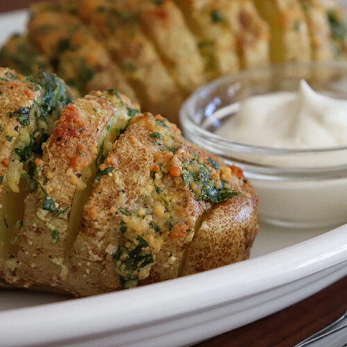 Easy Hasselback Potatoes - TheVegLife