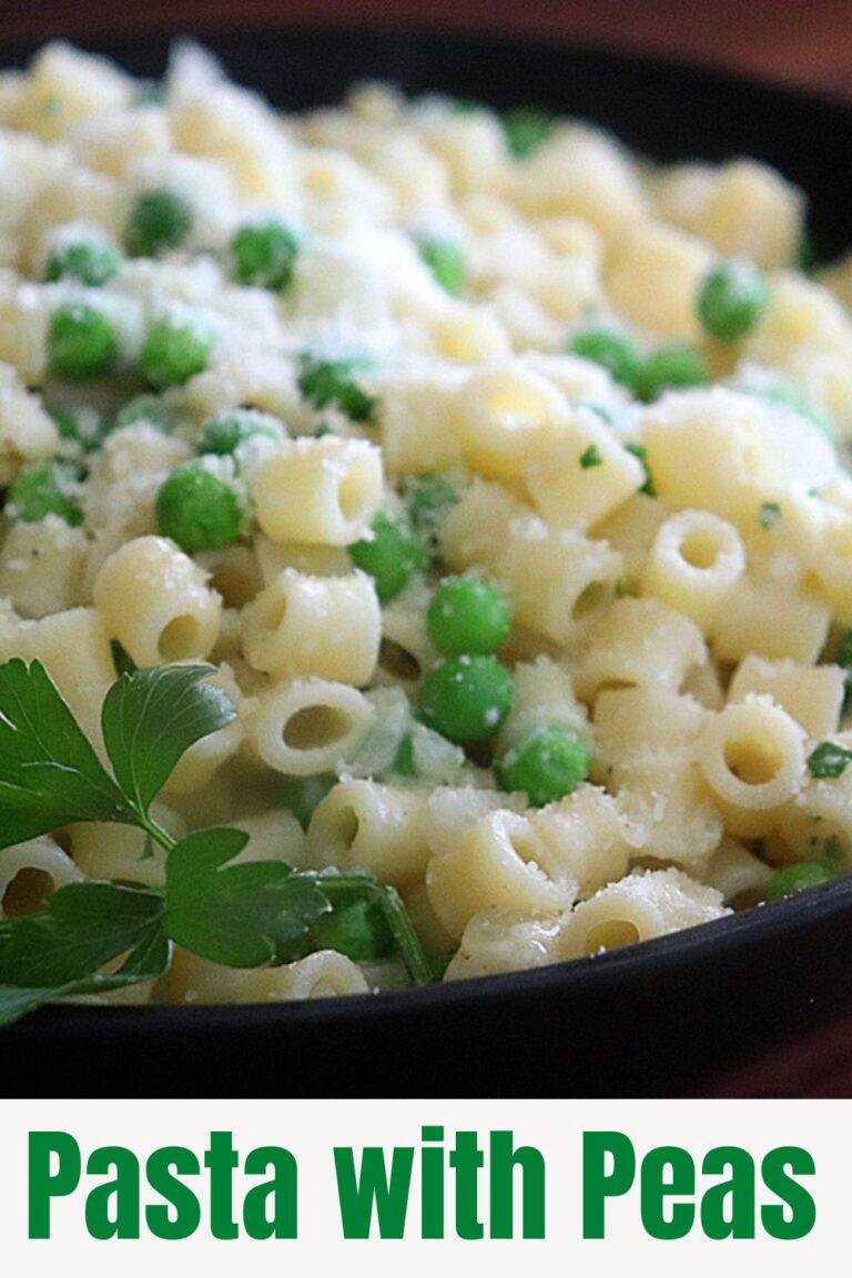 Easy Pasta with Peas (Pasta e Piselli) - TheVegLife