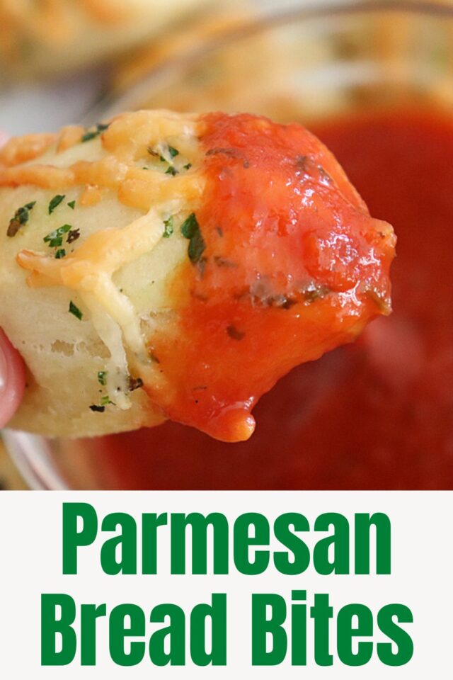 Easy Parmesan Bread Bites with Marinara - TheVegLife